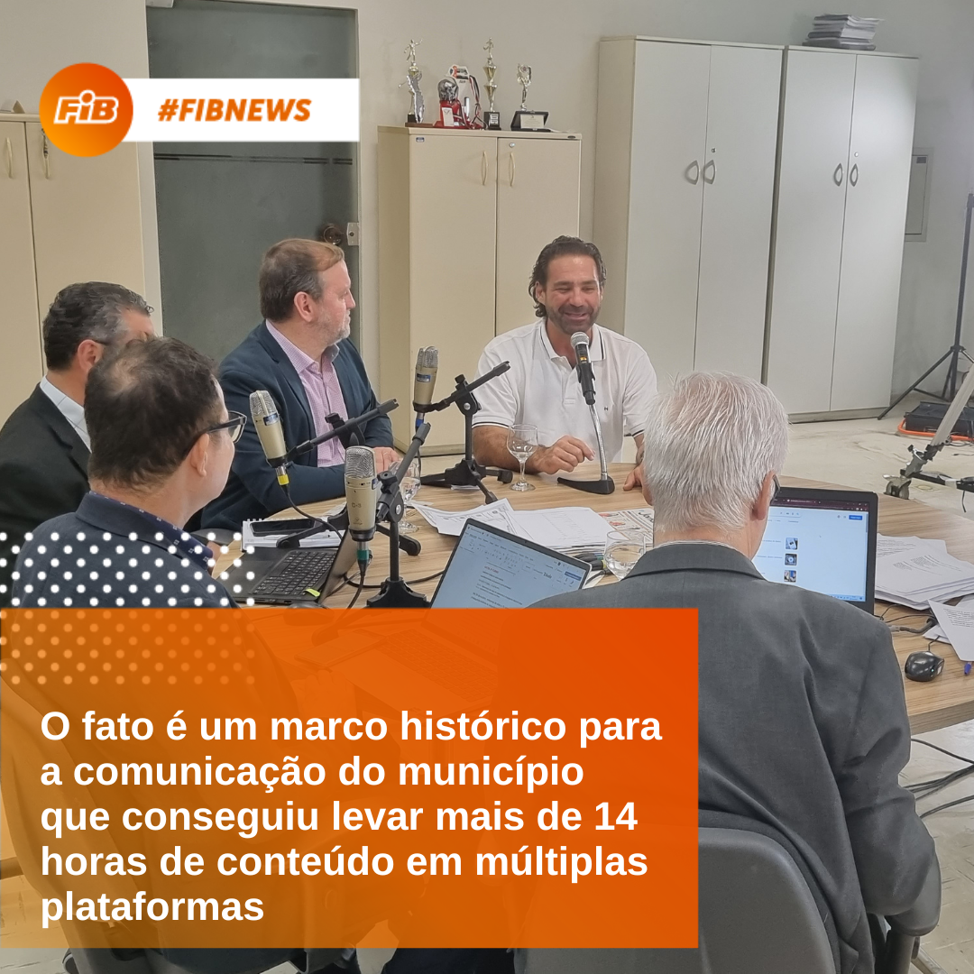 TV FIB, JORNAL DA CIDADE E 96 FM FORMAM POOL PARA...
