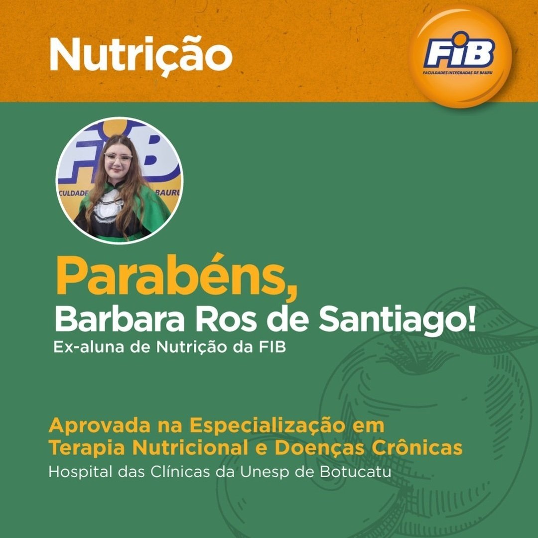 Egressa da FIB é aprovada em especialização de...