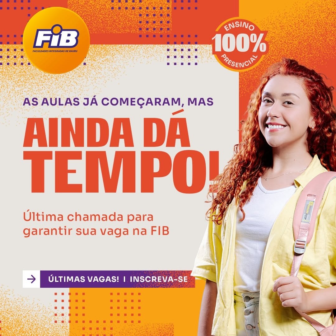 Ainda dá tempo de garantir sua vaga na FIB