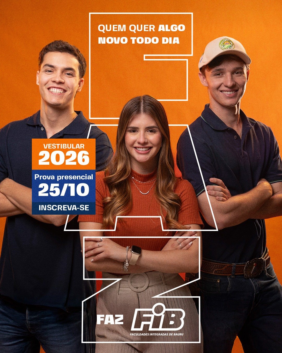 FIB abre inscrições para o Vestibular 2026 com prova...