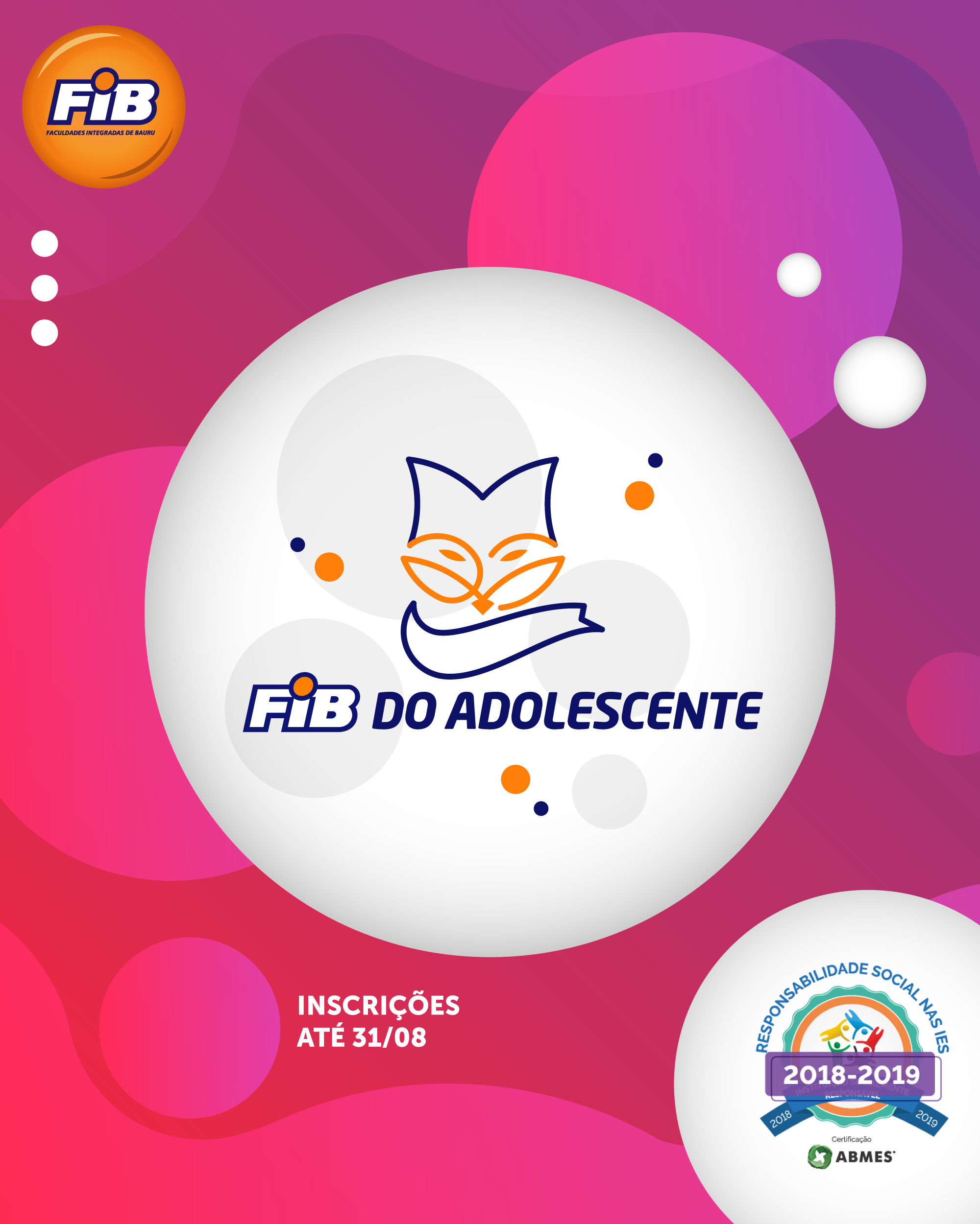 Inscrições gratuitas para oficinas do FIB do...